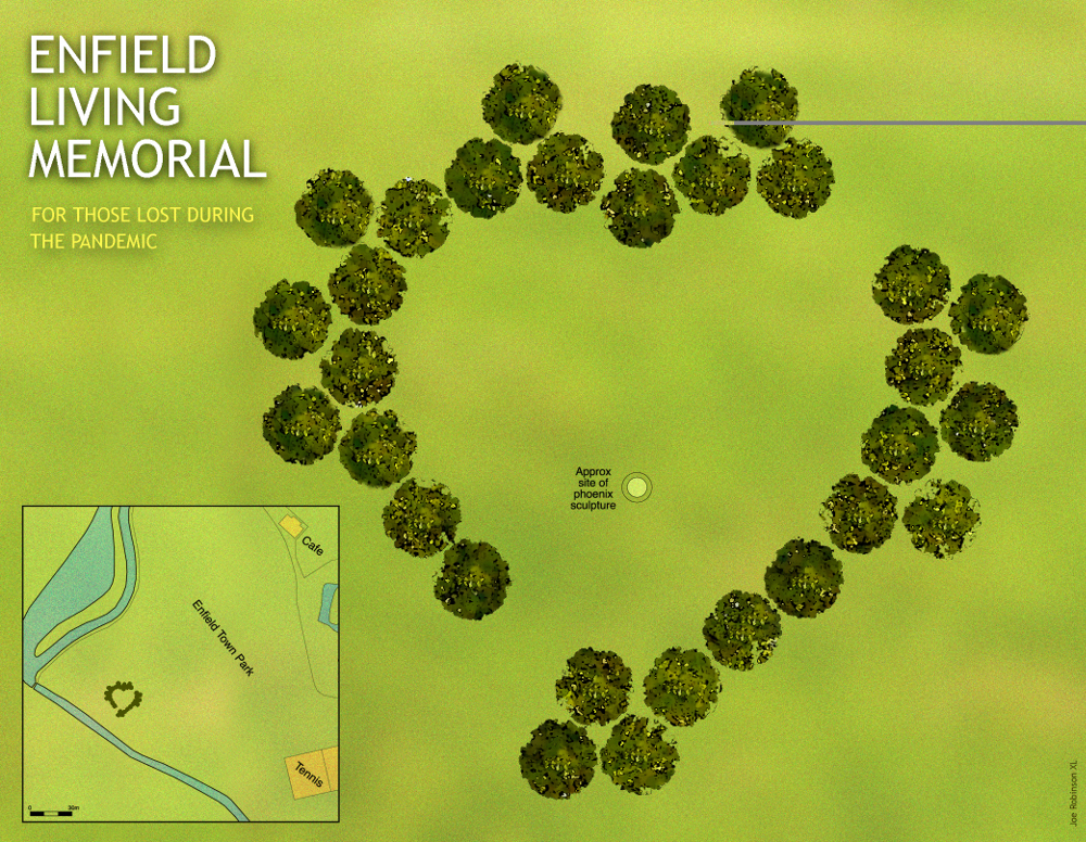 Enfield Living Memorial – For those lost during the pandemic